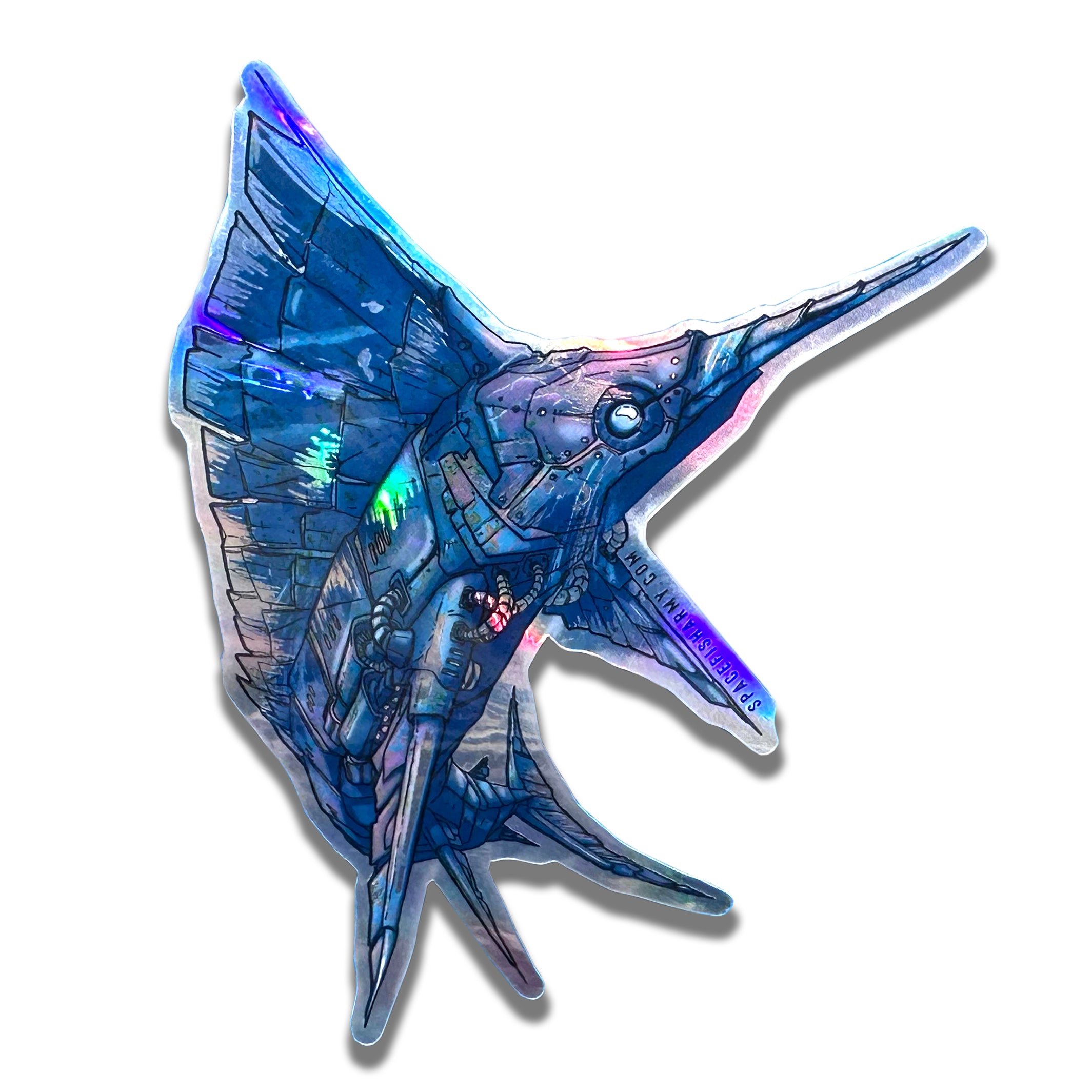 Steampunk Swordfish Sticker